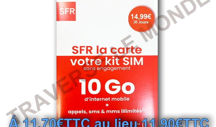 PACK SFR Altice F3 LS Prix : 15€ TTC - Traverse Le Monde - TLM